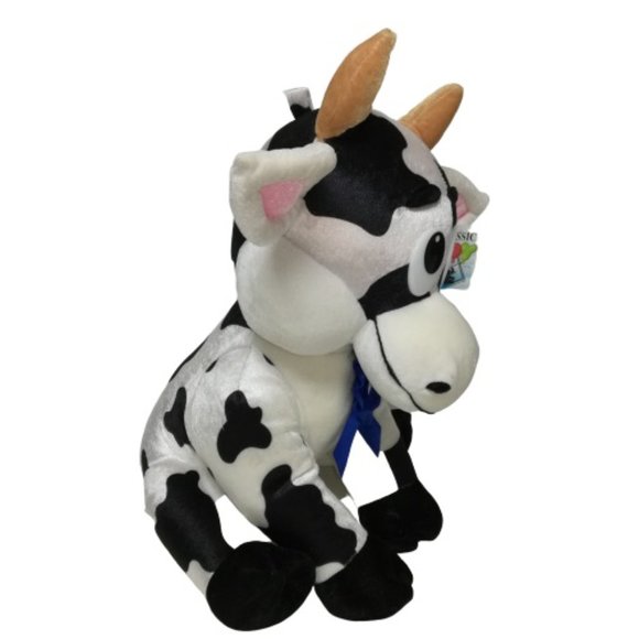 Classic Stuffed Toys | Other | Stuffed Prize Cow Plush 5 In Tall 14 In ...